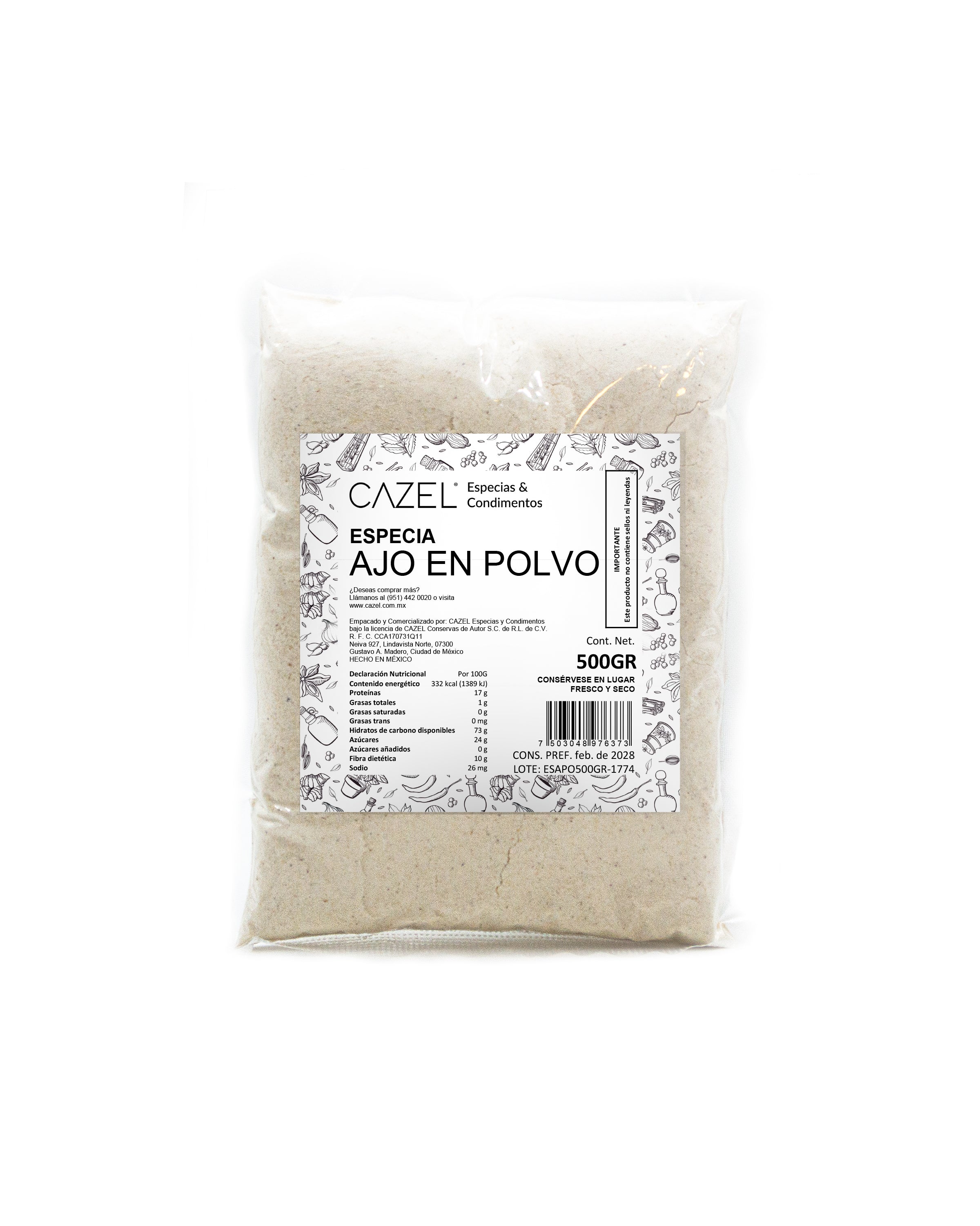 Ajo en Polvo 500GR