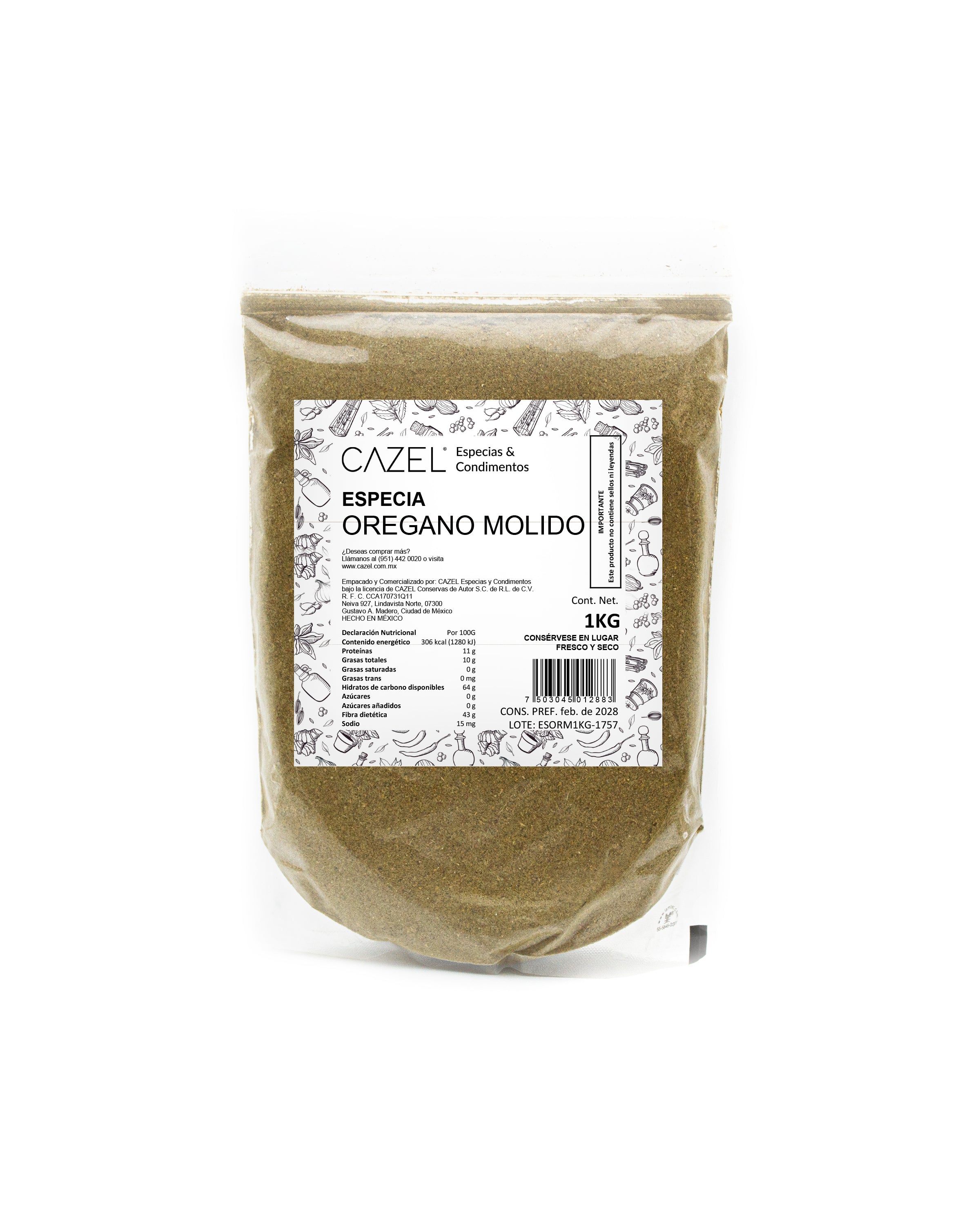 Orégano Molido 1KG