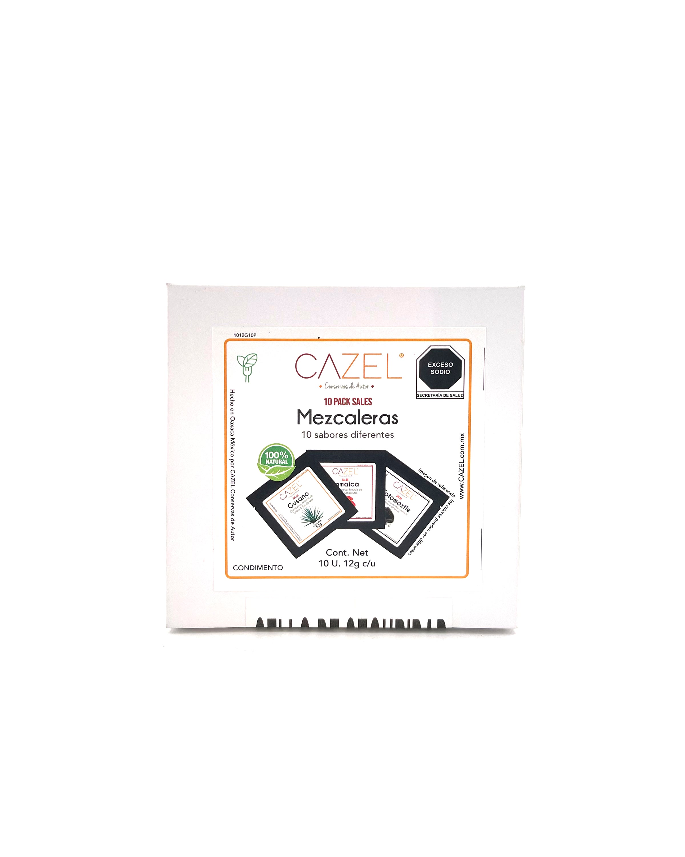 CAZEL® Condimento 10 Pack Sales Mezcaleras 12g 10 pz